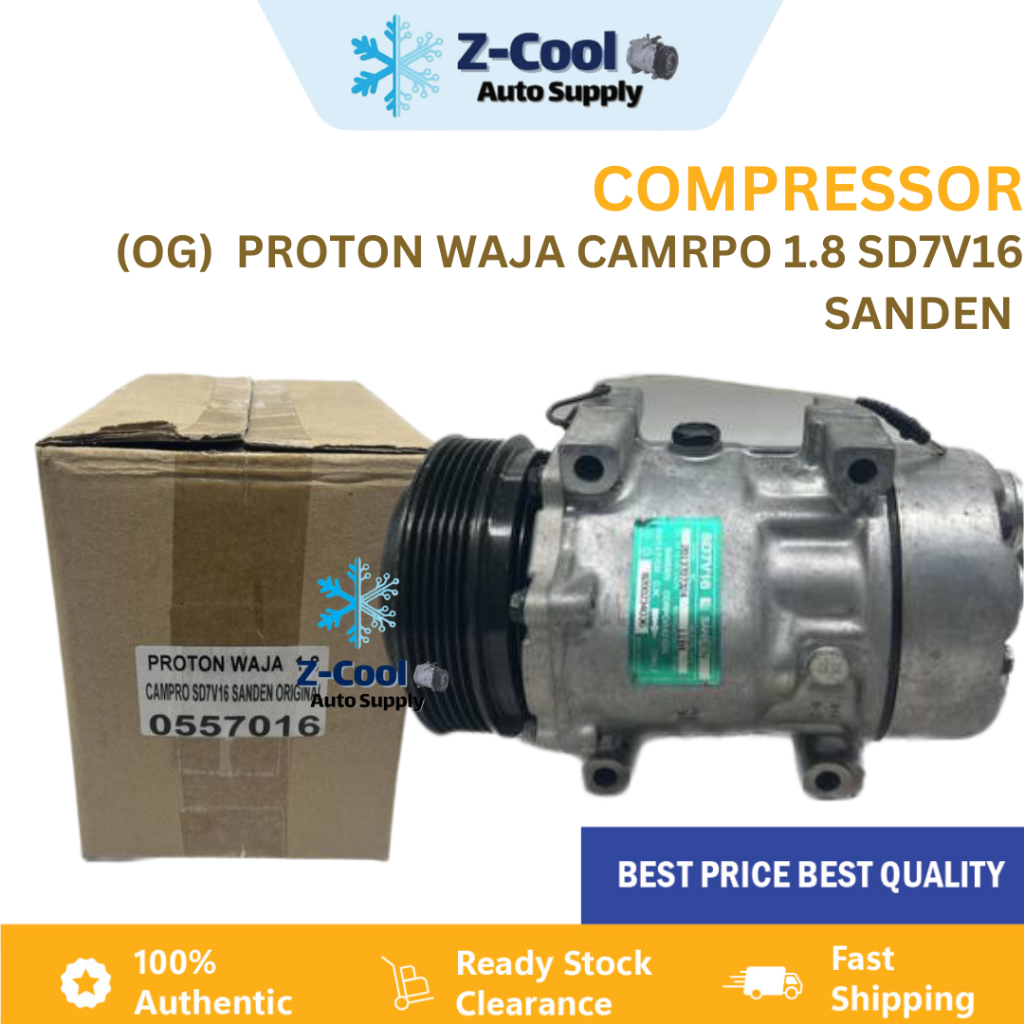 Compressor Aircond Car ORIGINAL NEW Proton Waja 1.8 Campro SD7V16 ...