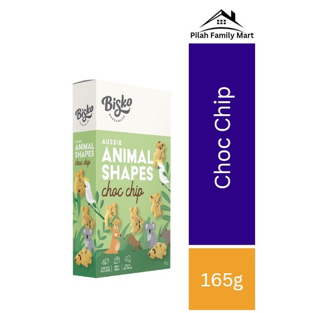 BISKO BAKEHOUSE Aussie Animal Shapes Choc Chip 165g | Shopee Malaysia