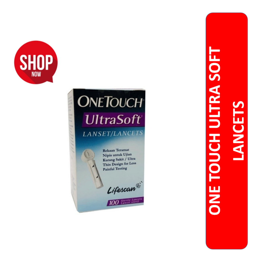 ONETOUCH ULTRA SOFT LANCETS (100'S) - ULTRA THIN DESIGN FOR LESS ...