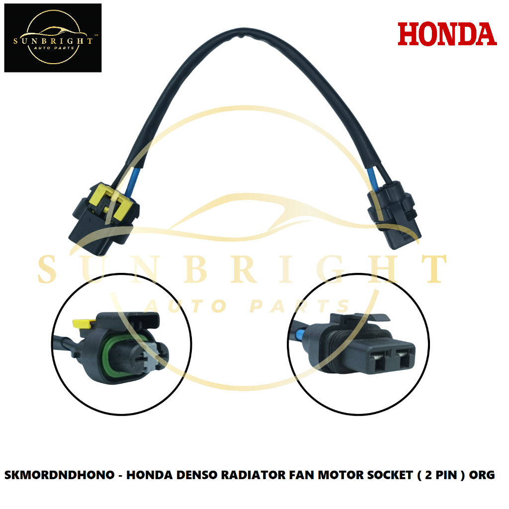 HONDA DENSO RADIATOR FAN MOTOR SOCKET ( 2 PIN ) ORG | Shopee Malaysia