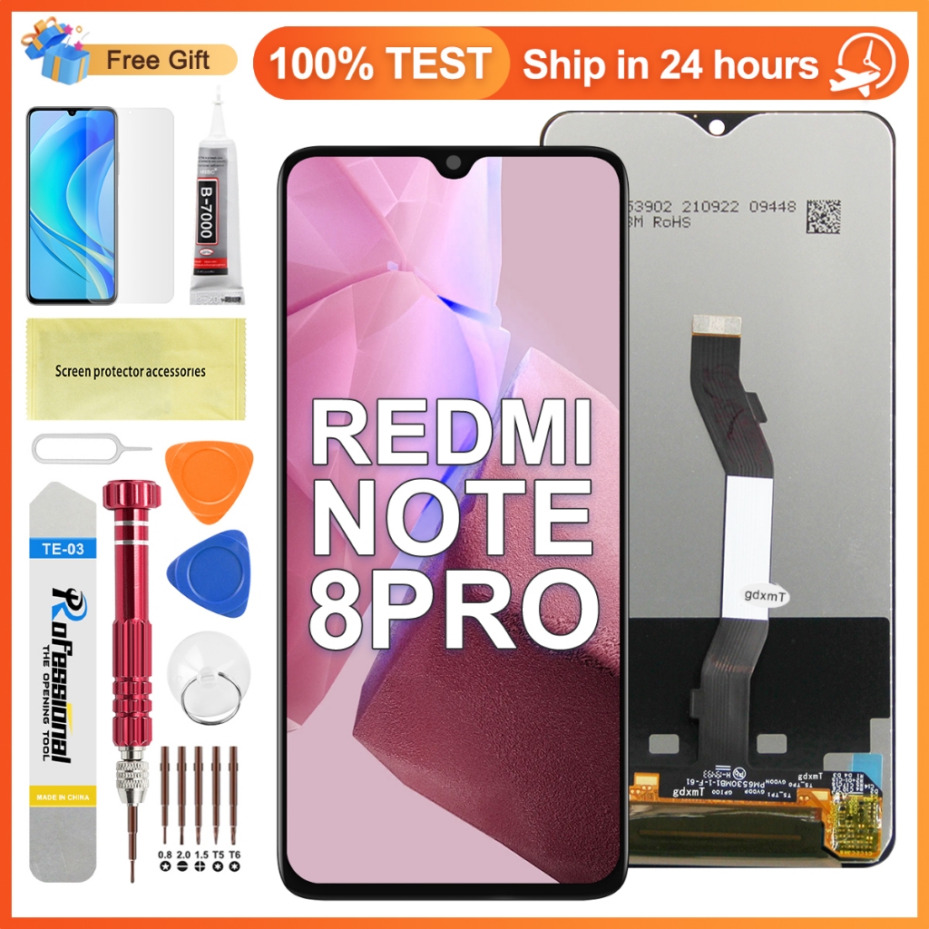 LCD Redmi Note 8 Pro Original Frame Display Touchscreen Digitizer ...