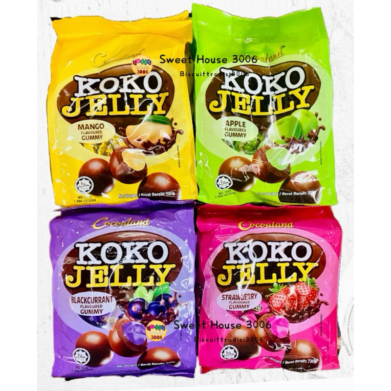 Cocoaland Koko Jelly Peanut Raisin Strawberry Blackcurry Apple Mango ...