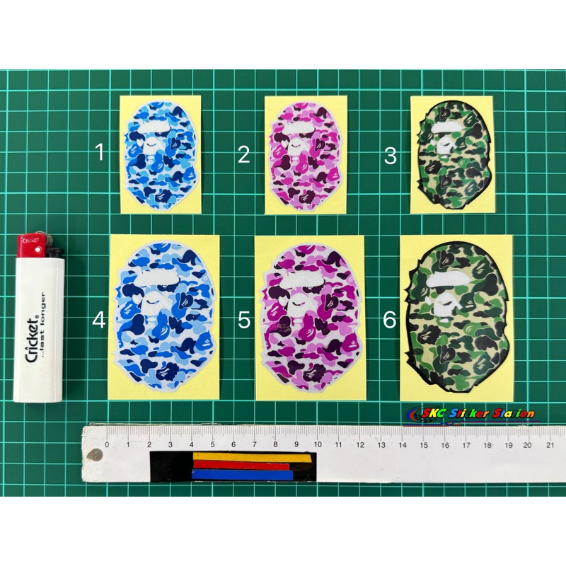 Bape / Bapesss (Small / Big) Sticker Printing Reflective Diecut ...