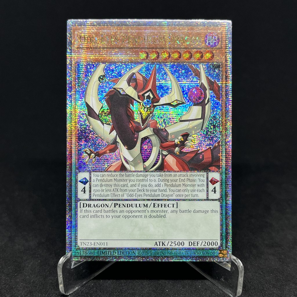 YUGIOH - Odd-Eyes Pendulum Dragon - Quarter Century Secret Rare QCSER ( TN23-EN011 ) [ JY CARD ...