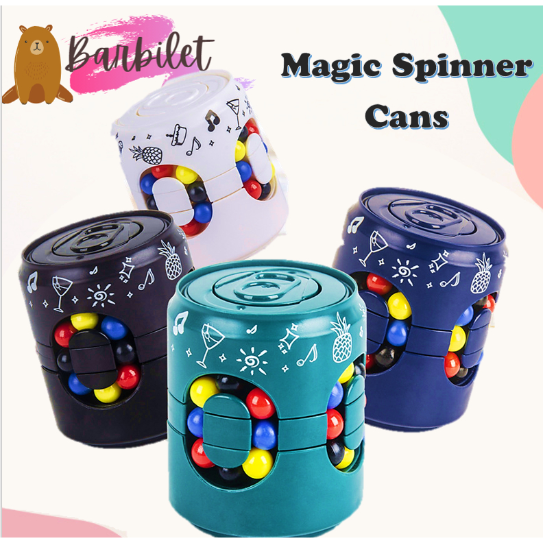 Magic Spinner Cans Cube Decompression Fidget Brain Teaser Puzzle Stress ...