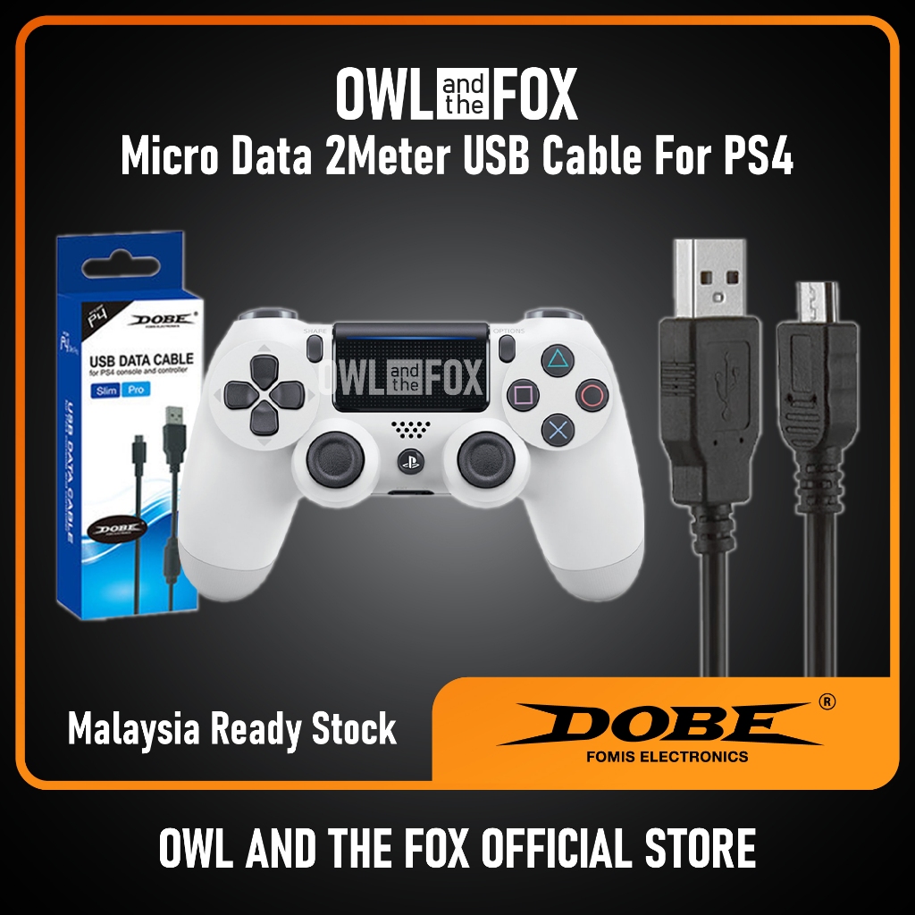 DOBE PS4 DualShock4 Controller Micro USB Charging Data Cable 2 Meter ...