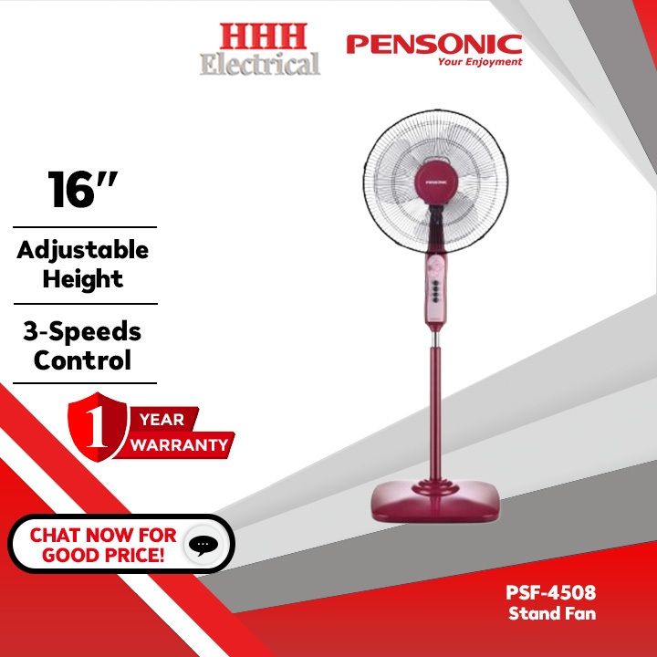 Pensonic Stand Fan 16" PSF-4508 Kipas Berdiri with 3-Speed Selection ...