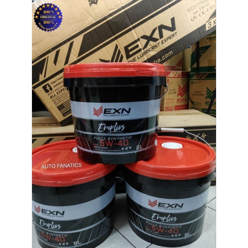 EXN ENGINE OIL EMPLIOS 4×4 (5W- 40) - 8L (10,000 KM) | Shopee Malaysia