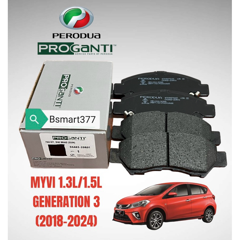 READY STOK Perodua front brake pads myvi d20n mg3 1.3L/1.5L 2018-2023 ...