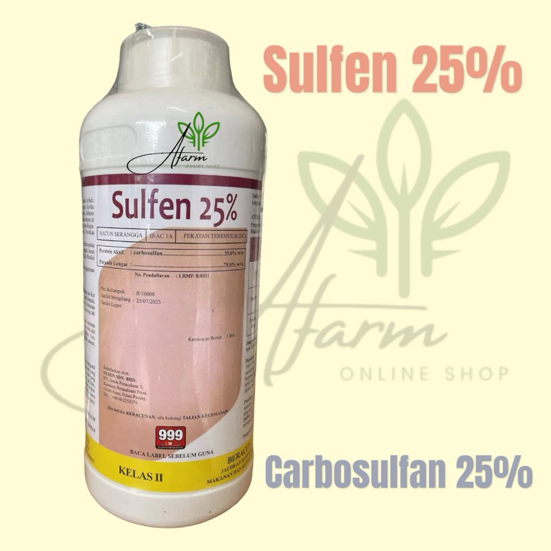 SULFEN 25% 1Liter/Racun Serangga Thrips/Furadan air/Carbosulfan 25% ...