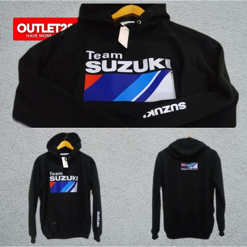 🏁Hoodie Team Suzuki MotoGP Sweater Rider Baju Sejuk Motor Superbike ...