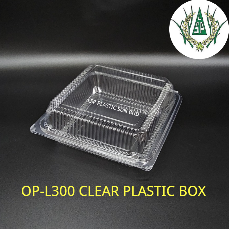 OP-L300 (7"inch) (L Size) OPS Food Box Plastic Clear Container Bakery ...