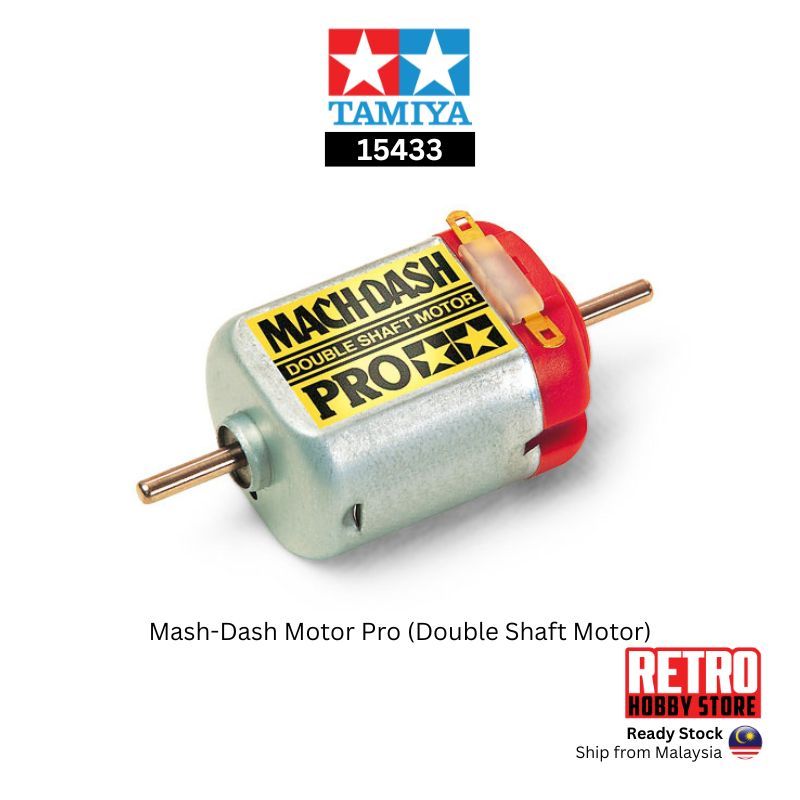 Tamiya 15433 ★ Mini 4WD Mach Dash Motor PRO Double Shaft Engine for MS ...