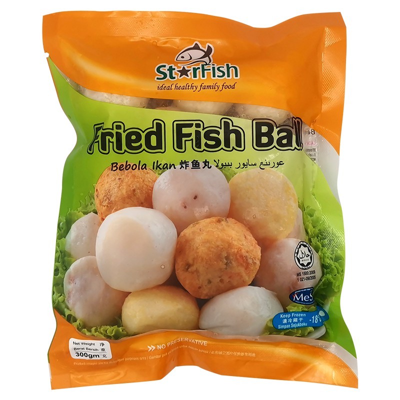 StarFish Halal Fried Fish Ball 炸鱼丸 300g | Shopee Malaysia