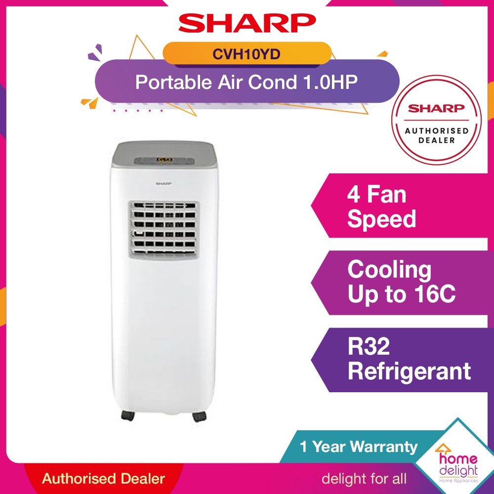 Sharp Portable Air Cond 1.0HP CVH10YD | Shopee Malaysia