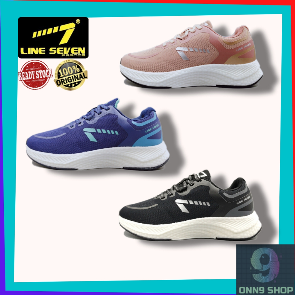 (Extra Soft Insole)Line 7 L7 Kasut Sukan Perempuan Women Jogging Shoe RunningShoe Ladies ...