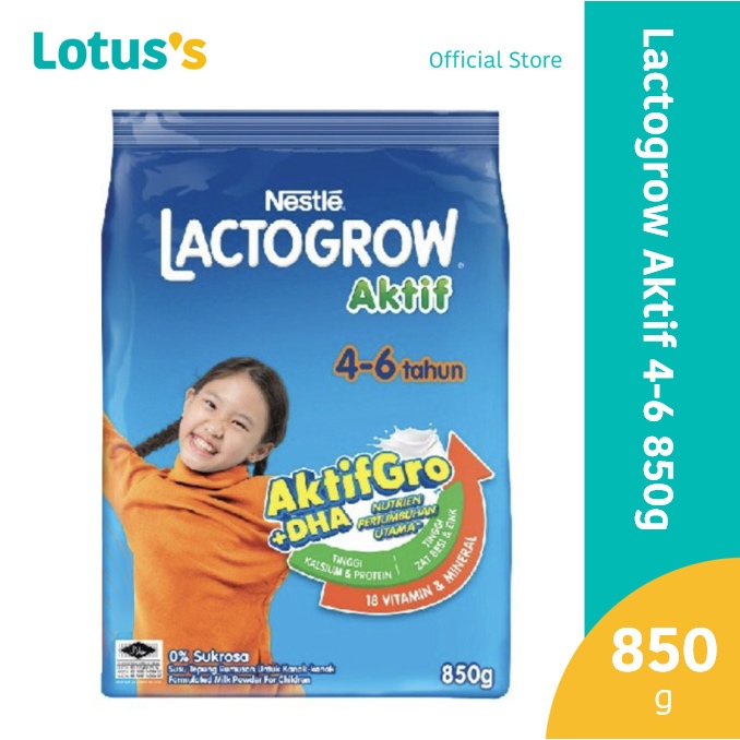 Lactogrow Aktif 4 - 6 (850g) | Shopee Malaysia