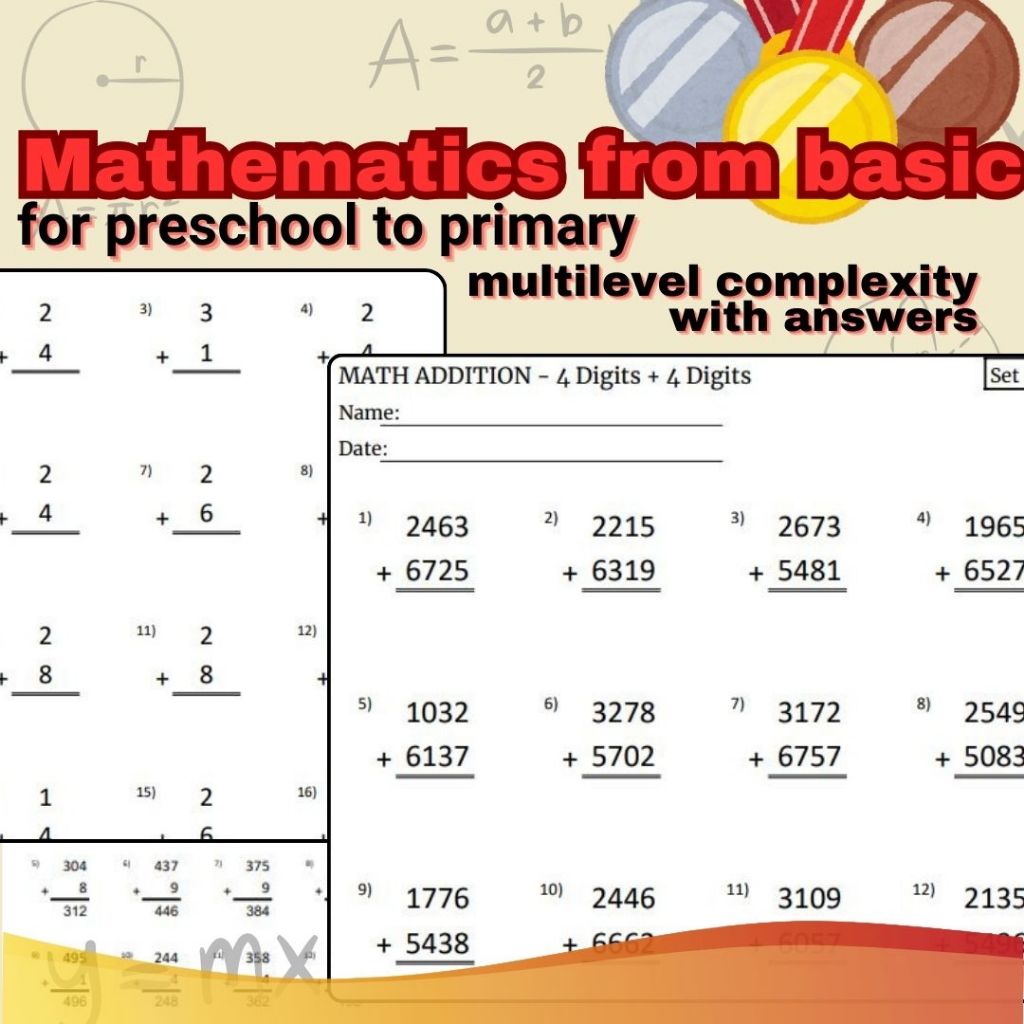 [PDF] Printable Mathematics Worksheets | 500 Questions | Addition ...