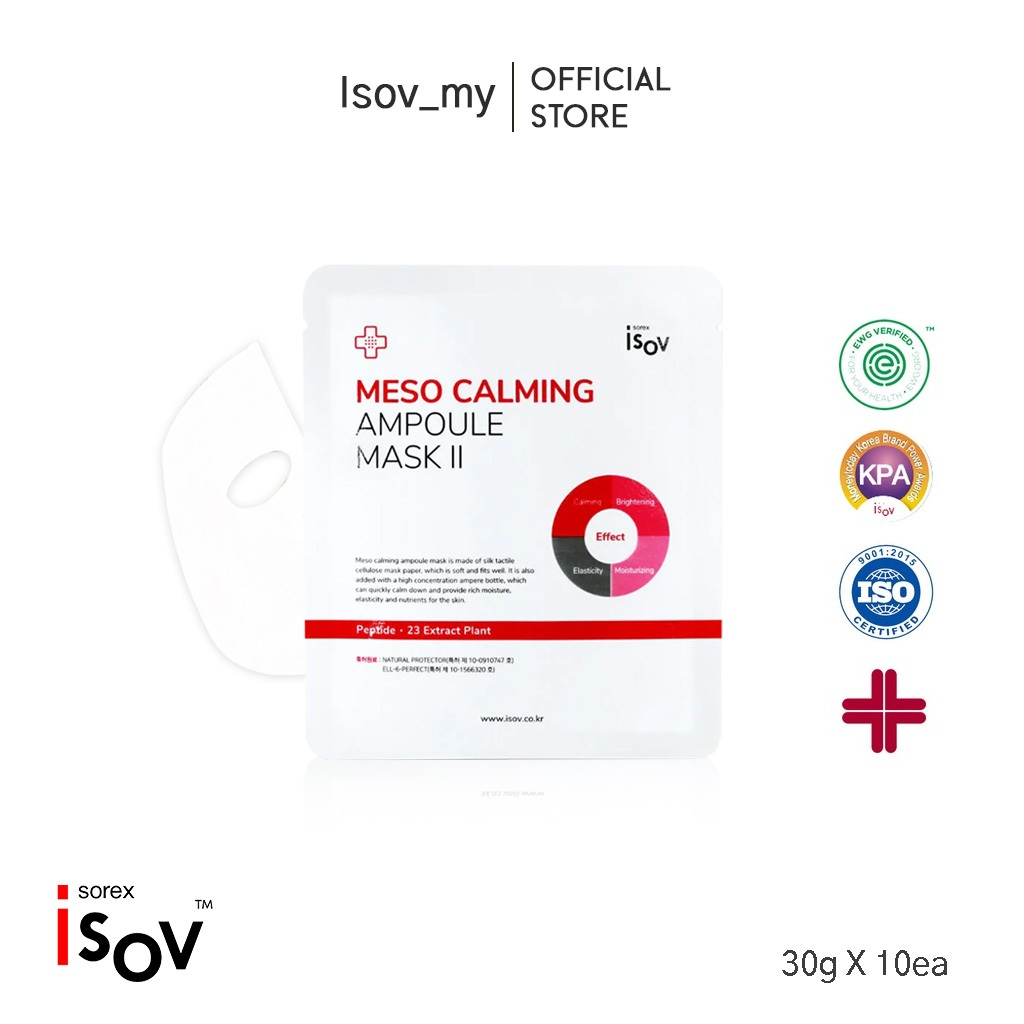 ISOV Meso Calming Ampoule Mask 2 (30g* 10ea) | Shopee Malaysia