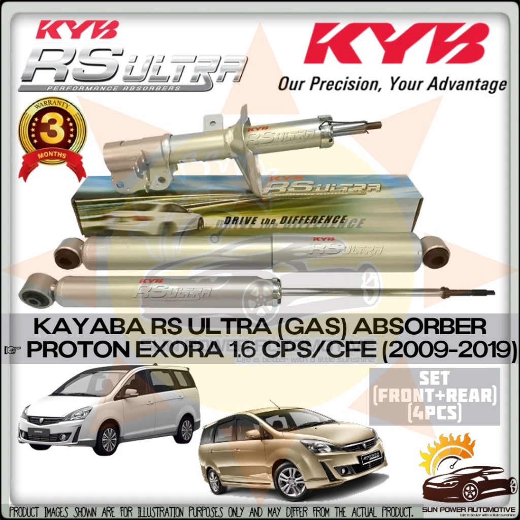 KAYABA KYB RS ULTRA Heavy Duty Proton Exora CPS CFE 1.6 Gas Shock Strut Absorber ( FRONT REAR ...