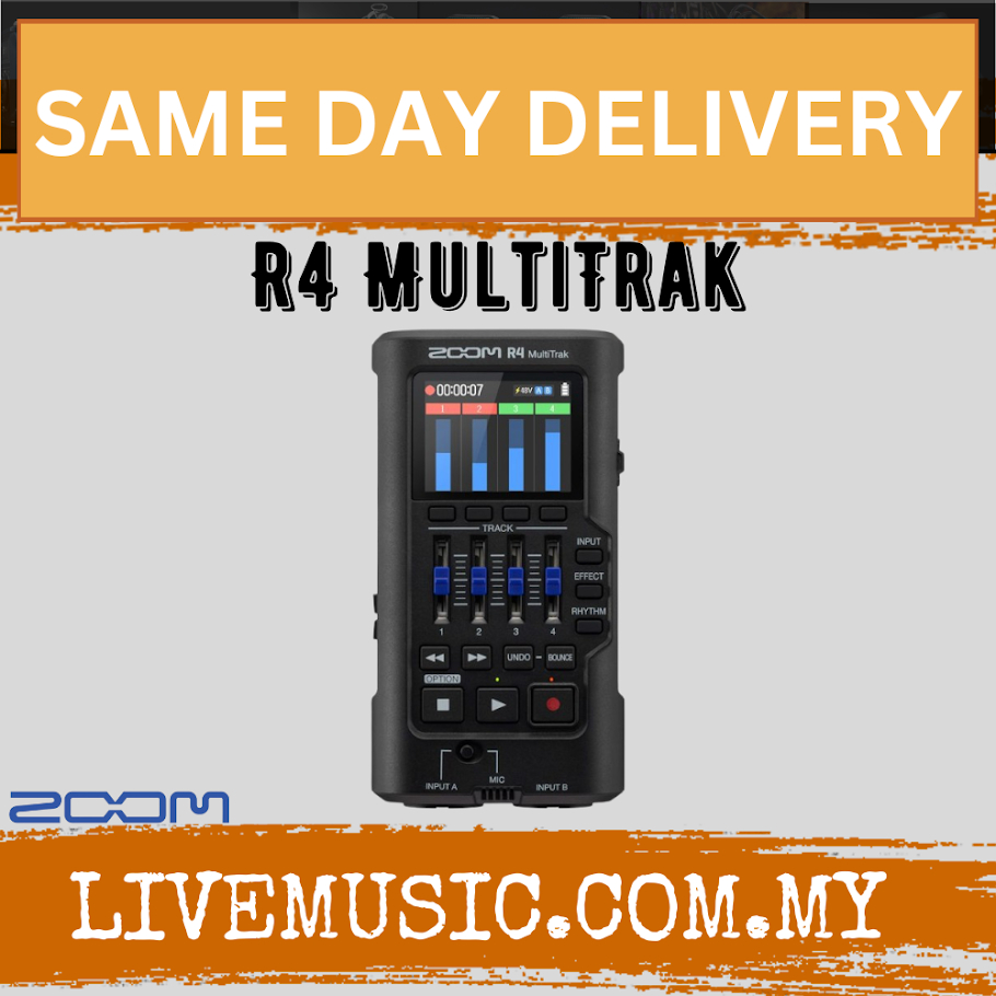 Zoom R4 MultiTrak SD Recorder and USB Audio Interface ( R4-MultiTrak ...