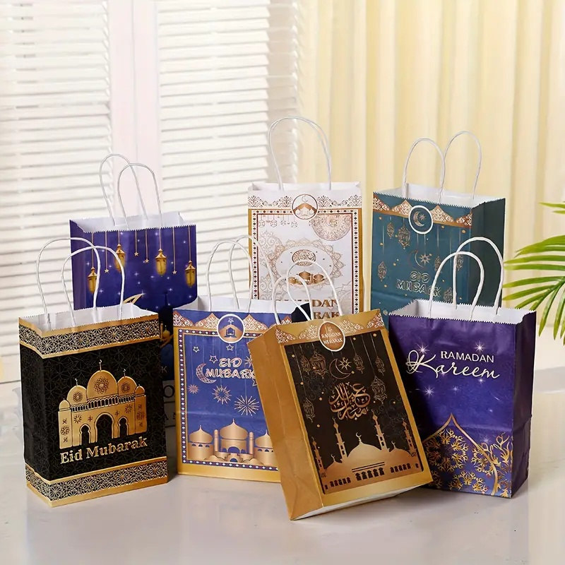 1pcs Islamic Ramadan Hari Raya Gift Bag Goodies Handle Bag Handbag ...