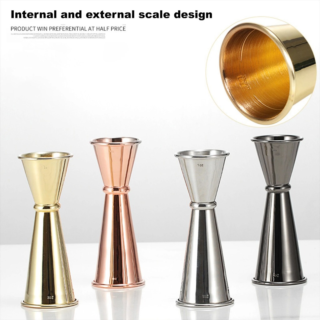 Double Cocktail Jigger Japanese Premium 304 Stainless Steel Jigger 2 OZ ...