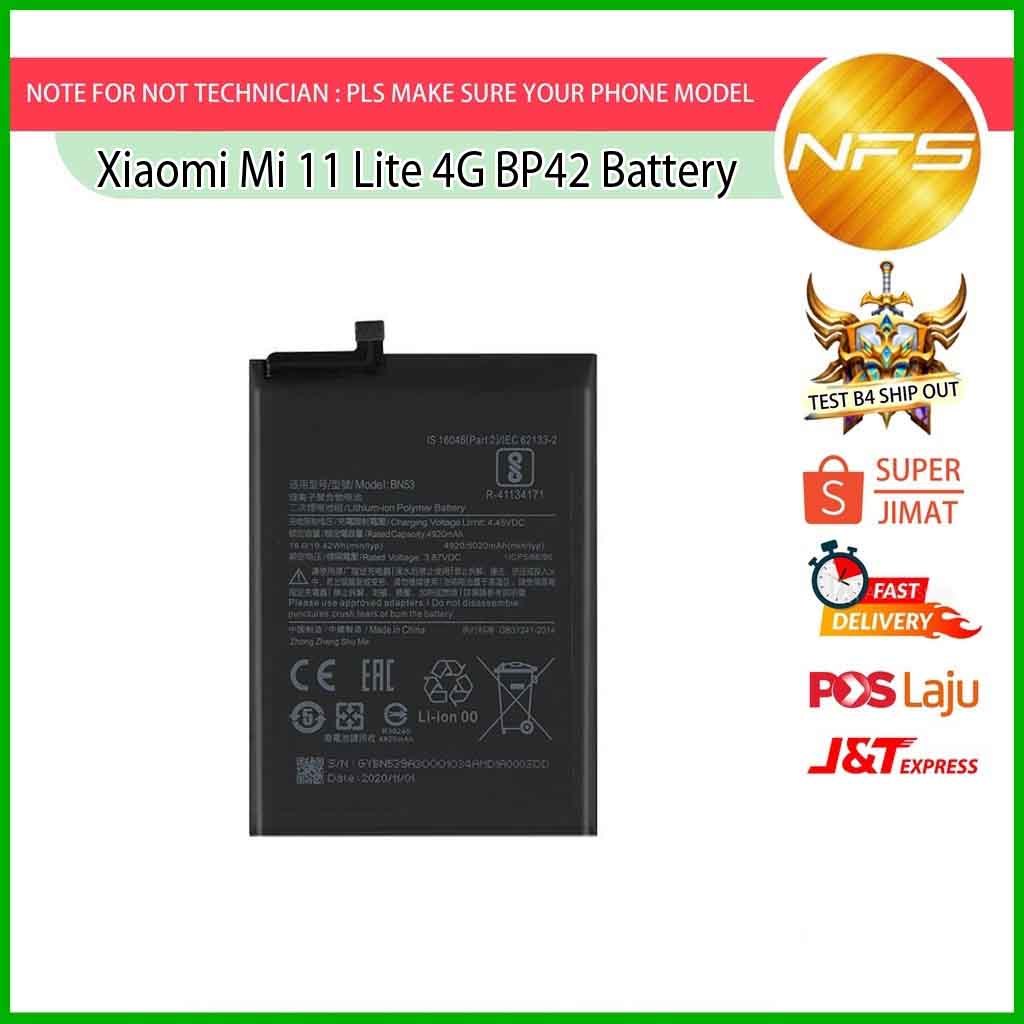 NFS STOCK - Xiaomi Mi 11 Lite 4G BP42 Battery best quality high ...