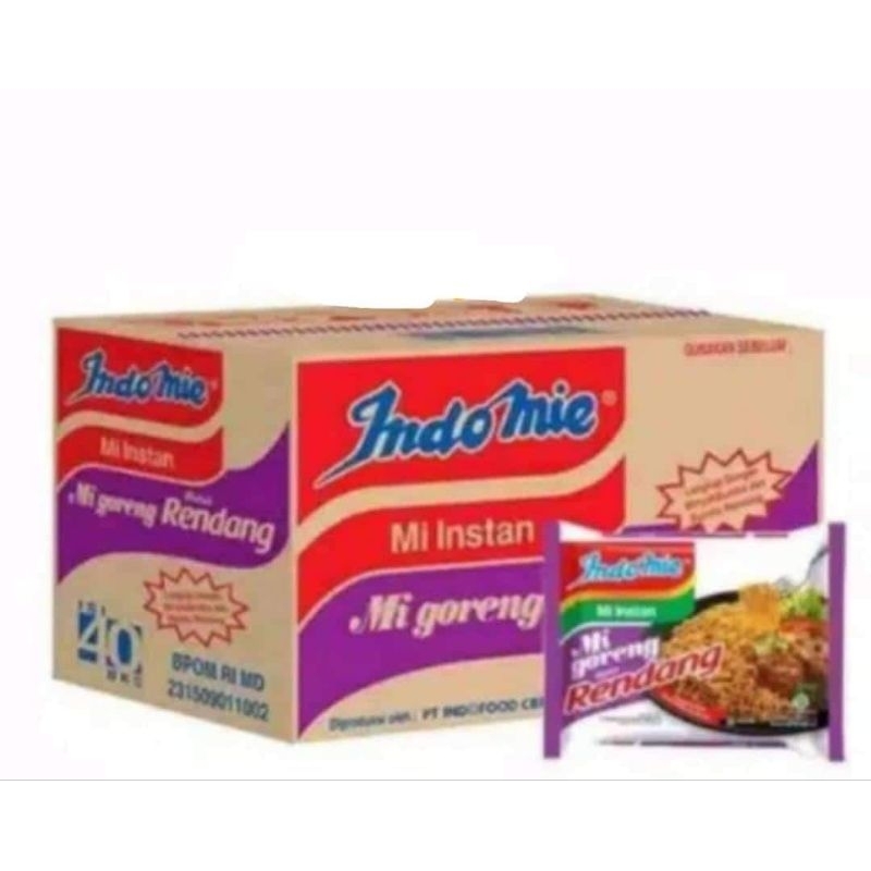 【Ready Stock】Indomi Rasa Rendang aseli enak 1Box 40pcs Mi Instant ...