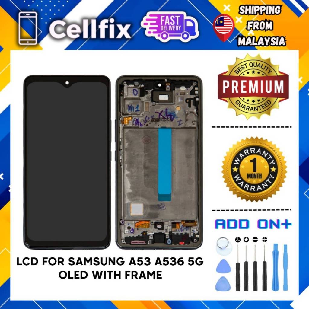 SAMSUNG A53/A536 5G OLED WITH FRAME COMPATIBLE LCD DISPLAY TOUCH SCREEN ...