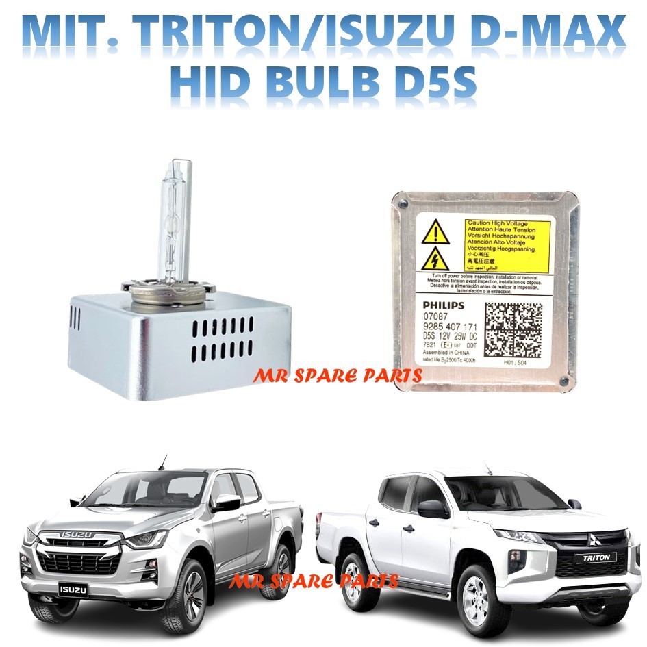 PHILIPS D5S HEAD LIGHT BULB MITSUBISHI TRITON 2019-2024 ISUZU D-MAX 2020-2024 | Shopee Malaysia
