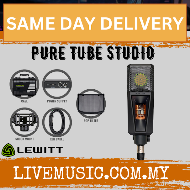 Lewitt PURE TUBE Studio Set Cardioid Tube Microphone with Shockmount ...