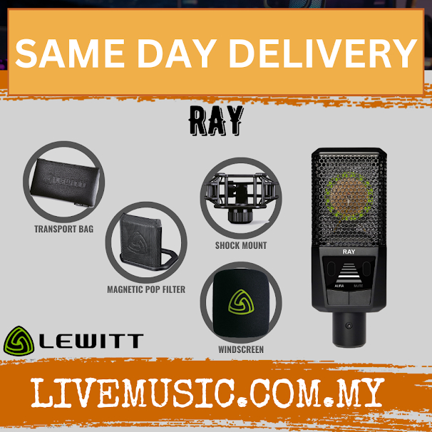 Lewitt RAY Large-Diaphragm Condenser Microphone with Distance Sensing ...