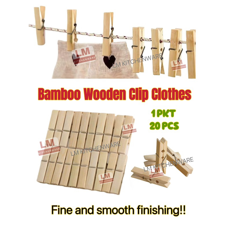 WOODEN CLOTH PEGS CLOTH CLIPPERS PINS/ PENYEPIT BAJU KAYU /SEPIT BAJU ...
