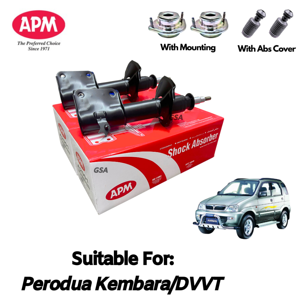 APM Perodua Kembara Old Model/DVVT Front (Depan) & Rear (Belakang) Gas ...