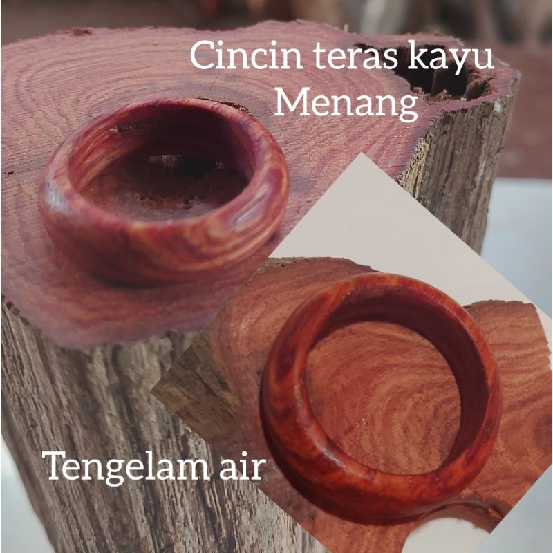 Cincin teras kayu menang(energy wood) gred padu tengelam air | Shopee ...