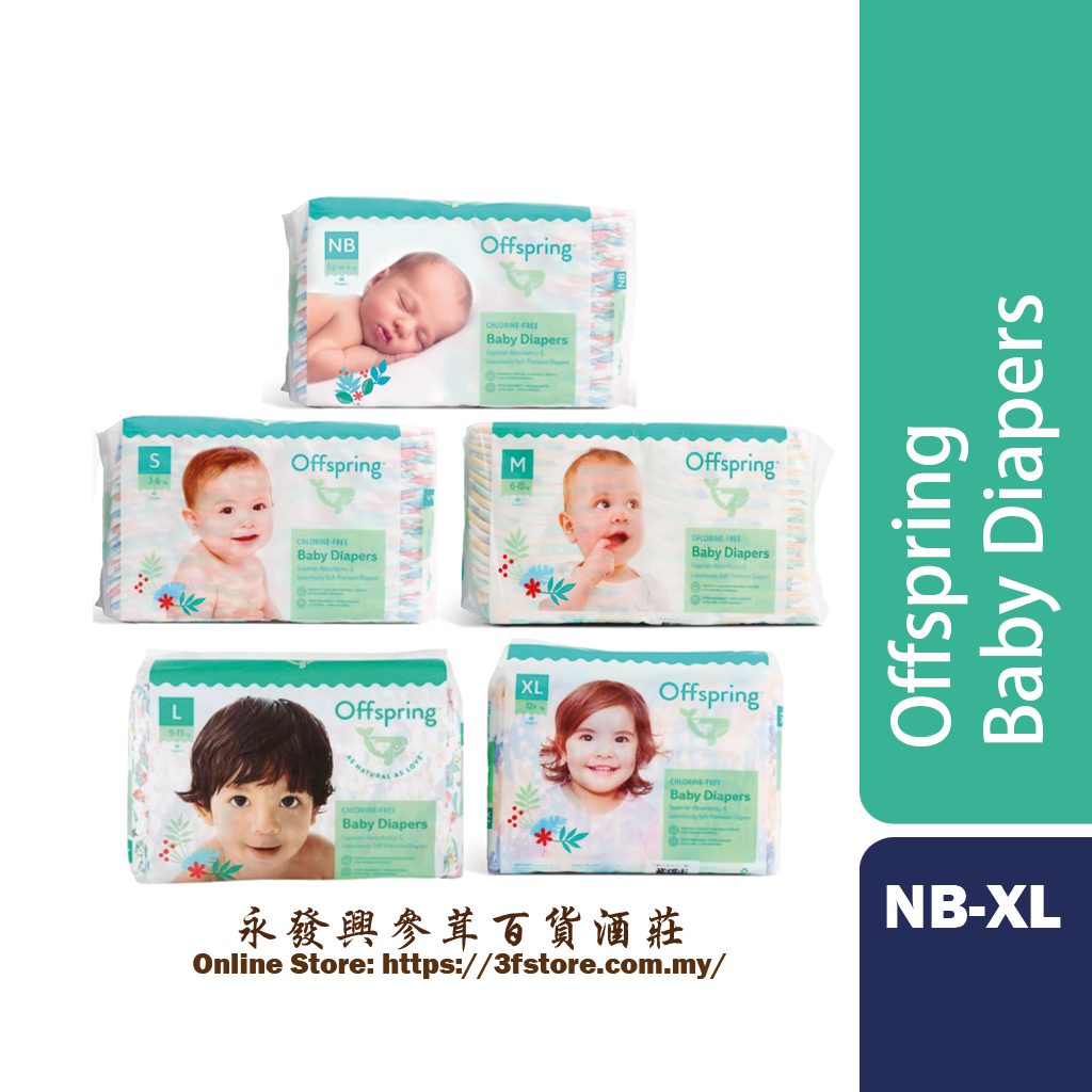 Offspring Fashion Diapers Tape NB/S/M/L/XL | Shopee Malaysia