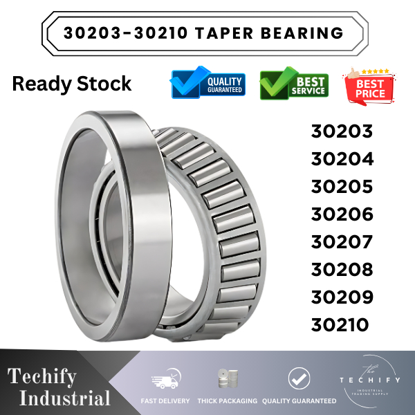30203 30204 30205 30206 30207 30208 30209 30210 High Quality Tapered Roller Bearing | Shopee ...