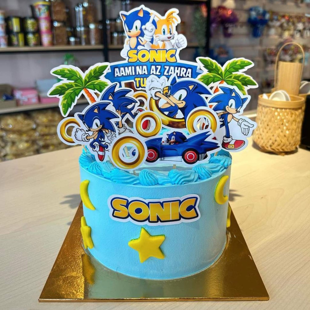 Cake Topper Sonic Shopee Malaysia