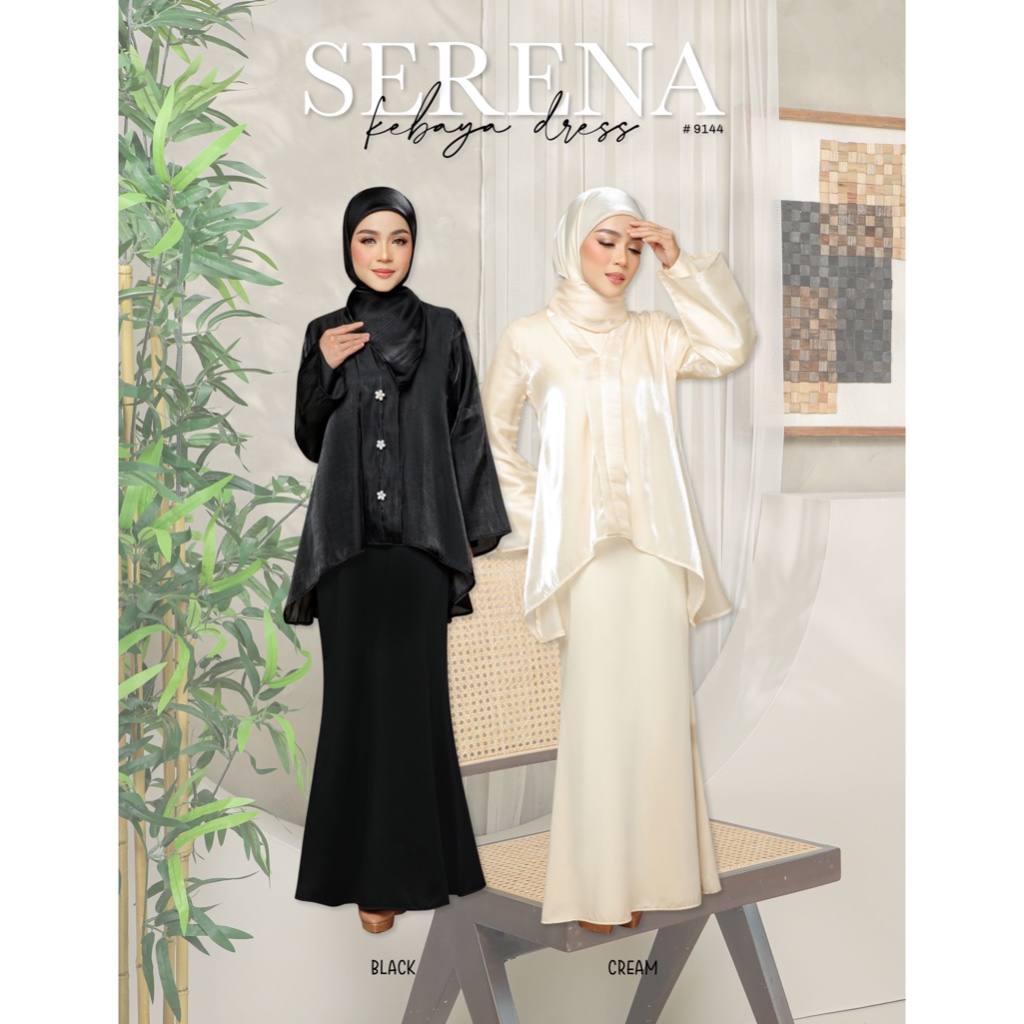 CHIC CHOC | SERENA KEBAYA DRESS 9144 KEBAYA SATIN KURUNG MODERN BAJU ...
