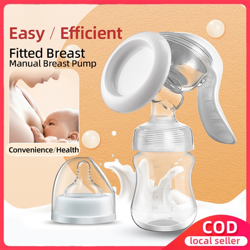 Angel Mommy Manual Breast Pump Real Bubee Breast Milk Pump Susu Breastpump with Bottle Collector ...