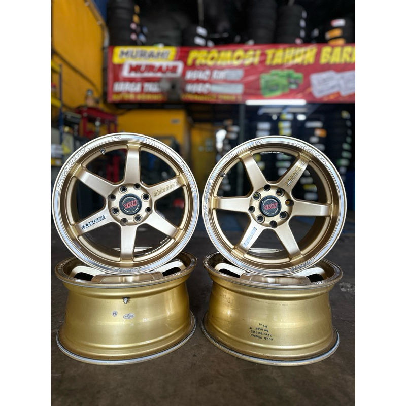 Rim 2nd 14” 15" dan 16 & 17 pcd100/pcd114 viva/saga/myvi/alza/wira ...