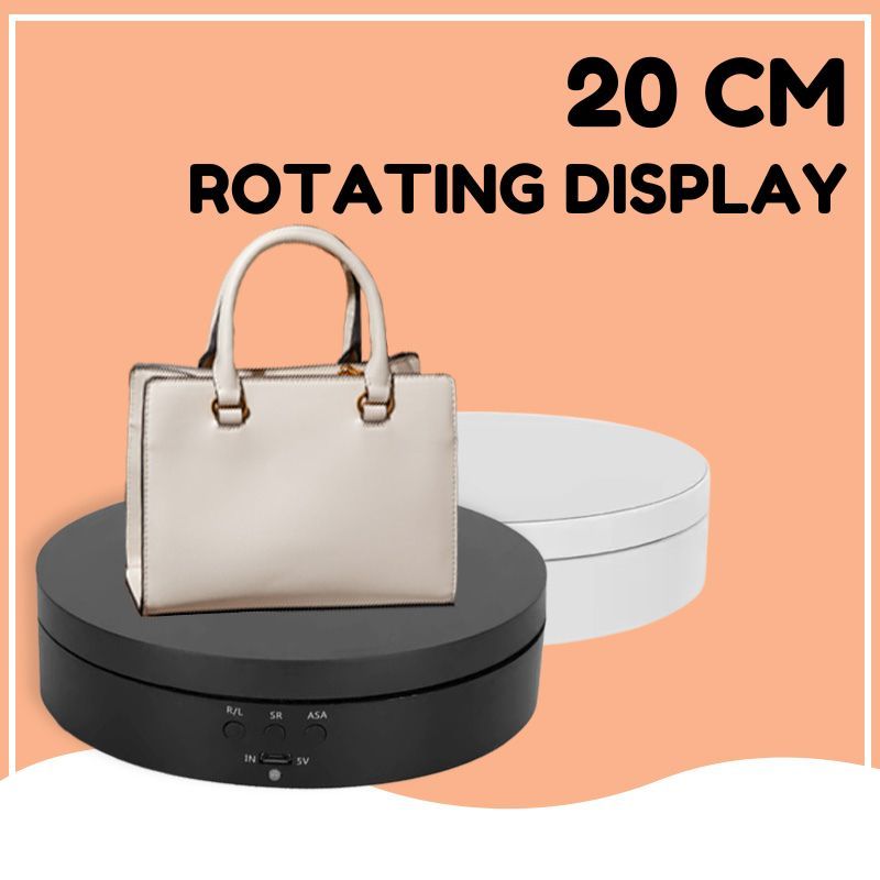 20cm Rotating Display Stand Product Rotation Display 360 Electric ...