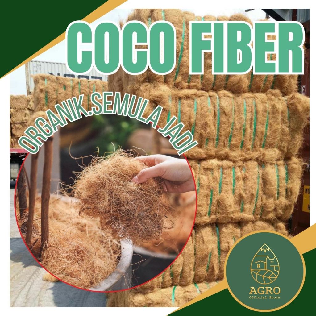 AGRO Organik Coconut Coco Long Fiber | Cocofibre Sabut Kelapa | Sabut ...