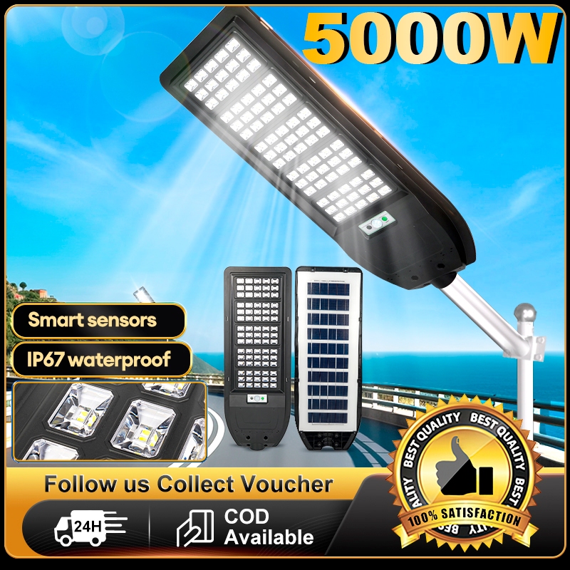 Lampu Solar light outdoor lighting 35000W Waterproof lampu jalan Solar street light Humanbody ...