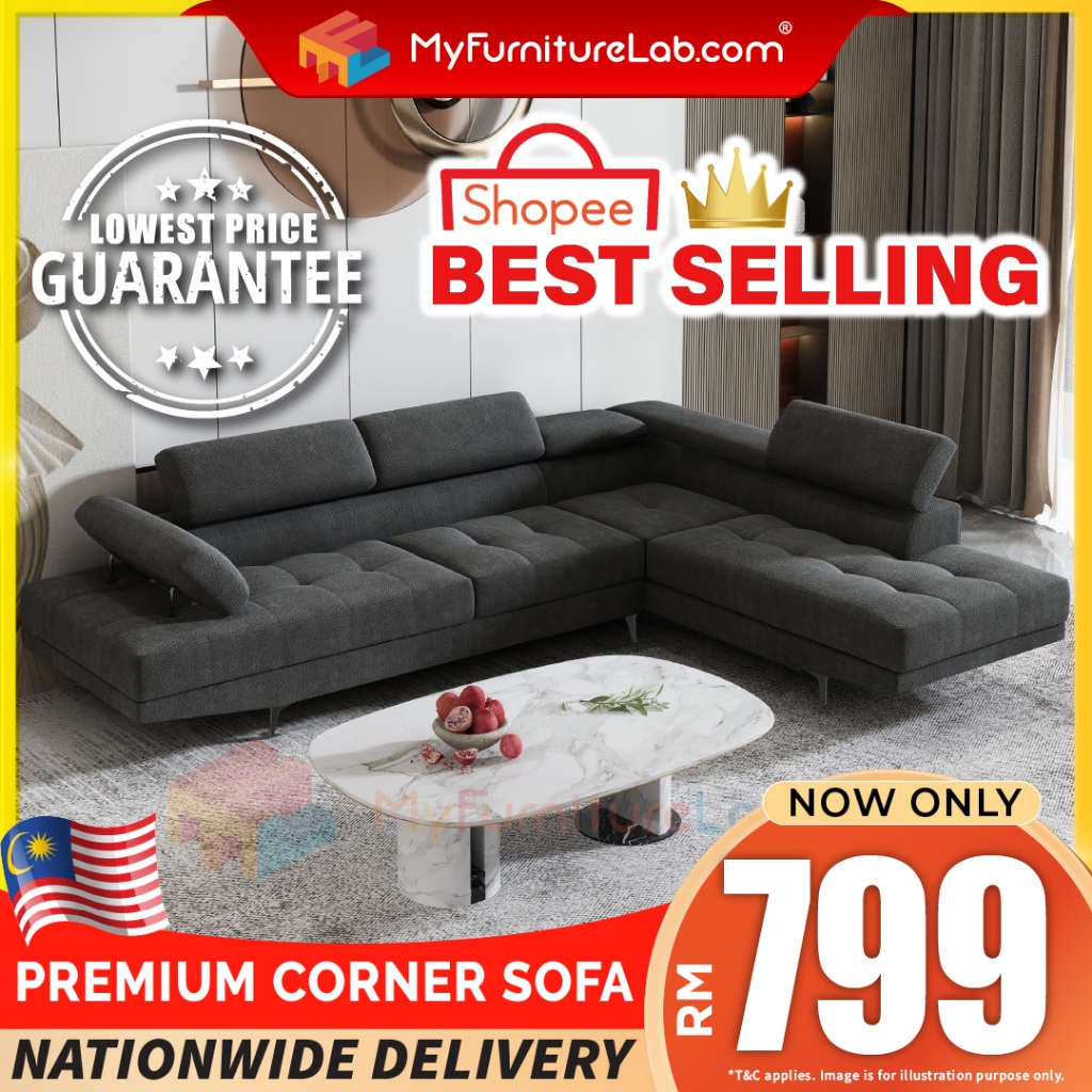 【PRE-ORDER,DELIVER 10/9/24】𝐌𝐘𝐅𝐔𝐑𝐍𝐈𝐓𝐔𝐑𝐄𝐋𝐀𝐁®: MONROE L Shape Sofa L Shape Sofa Ruang Tamu Sofa 3 ...
