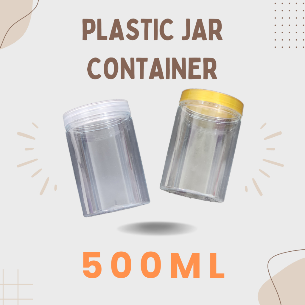 500 ML Plastic Jar Container Jar Food Storage Jar Botol Plastik Balang ...