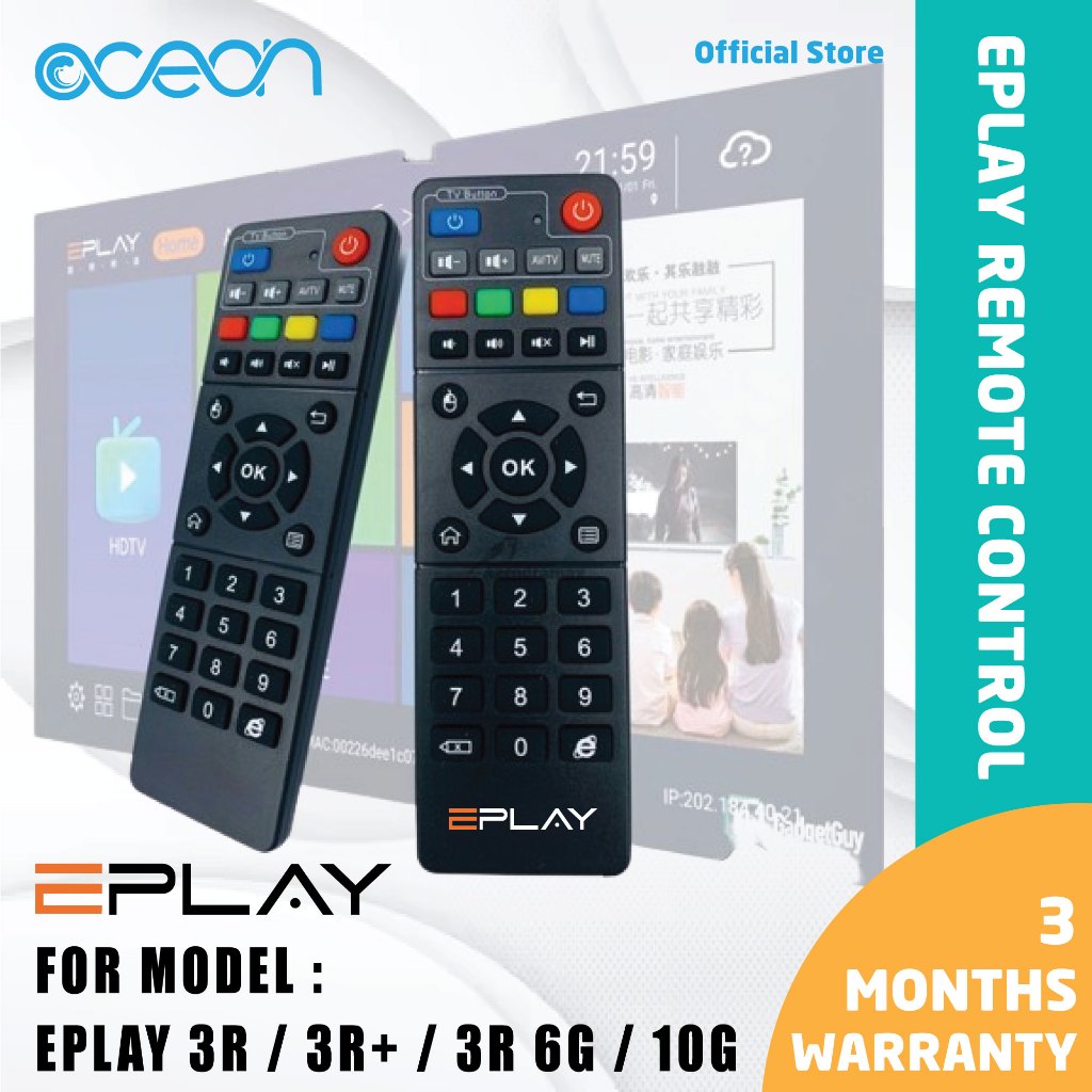 EPLAY REMOTE CONTROL - EPLAY 3R / 3R+ / 3R 6G / 10G - 3 MONTHS WARRANTY ...