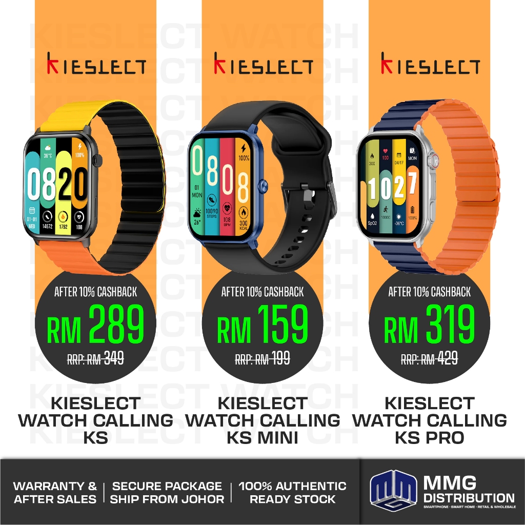Kieslect Watch Calling KS / KS Mini / KS Pro - Smartwatch 100 Sports Mode/SpO2/Sleep Monitoring ...