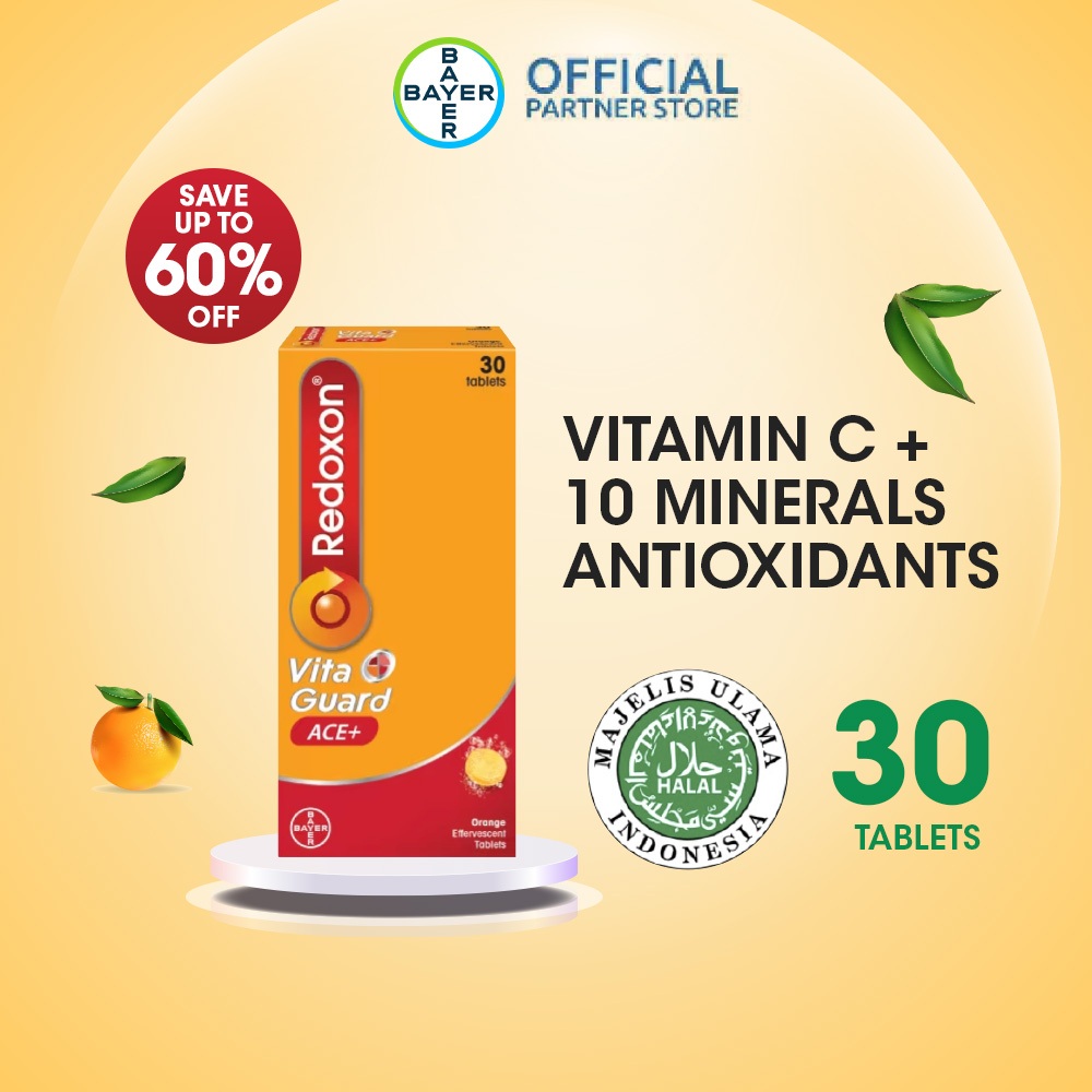 [Limited Time Deal] Redoxon Vita Guard Effervescent Orange Tablets (30 ...